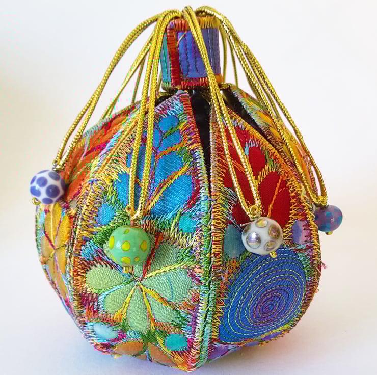 Textile Pod Spherical Treasure Ball Free Machin... - Folksy