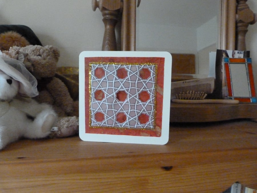 Moroccan Inspired Parchment Card - Folksy