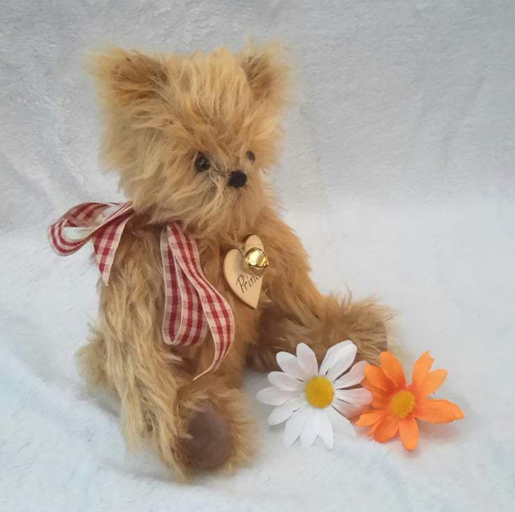 Traditional mohair bear, collectable artist bea... - Folksy