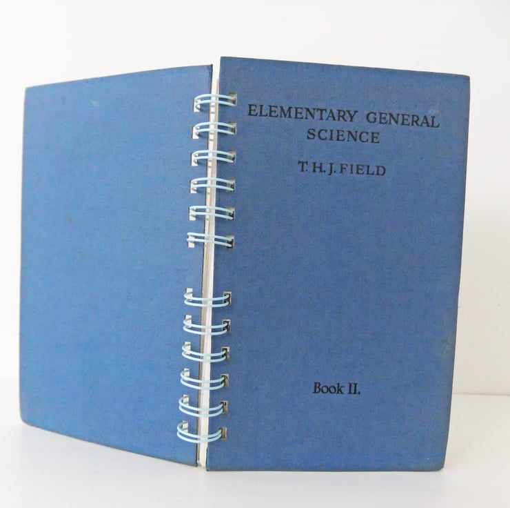 Elementary General Science journal - upcycled f... - Folksy