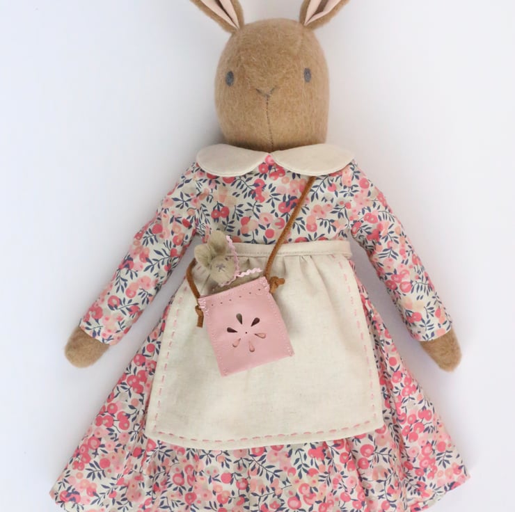 Heirloom Liberty Bunny - Wiltshire Pink - Folksy