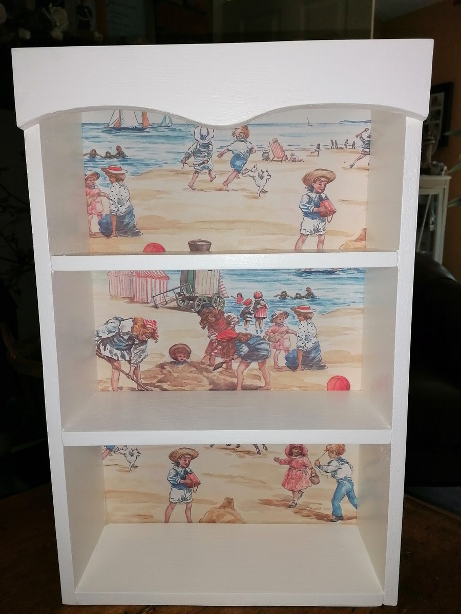 Large Wooden Display Shelf Unit Laura Ashley Vi... - Folksy