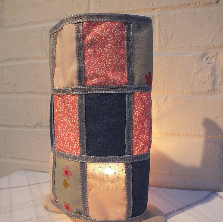 Patchwork Candle Shade Screen - Folksy
