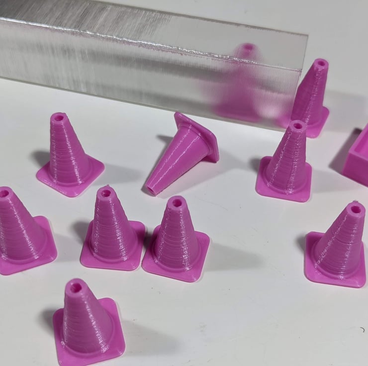 Model traffic cones with storage box - Folksy