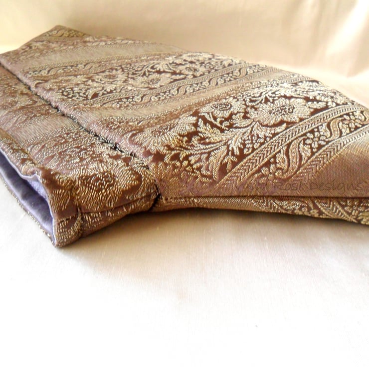 Gold brocade evening bag - Folksy