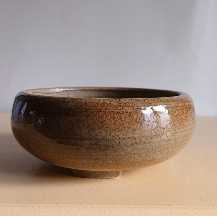 Handmade Stoneware Planter Wheel Thrown Wabi Sa... - Folksy