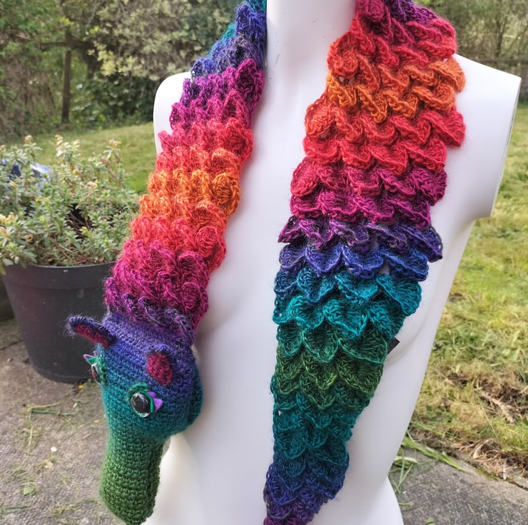 Custom Dragon Scarf - Folksy