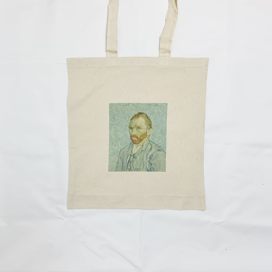Vincent Van Gogh Self Portrait Tote Canvas Bag ... - Folksy