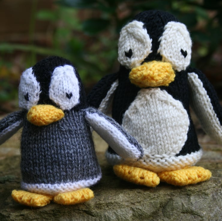 Knitting PDF Pattern - Perceval and Peppy Pengu... - Folksy