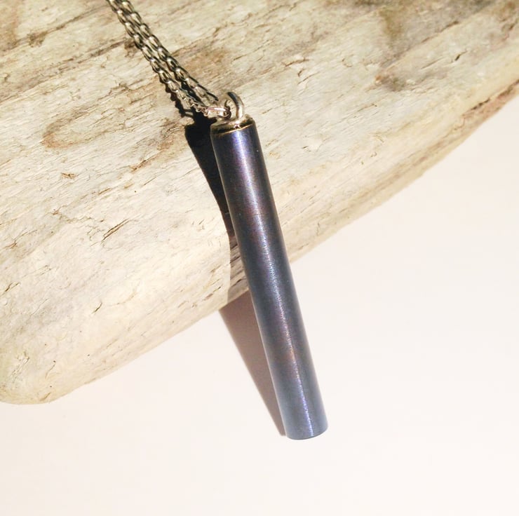 Handmade Coloured Titanium Pendant Necklace - ... - Folksy