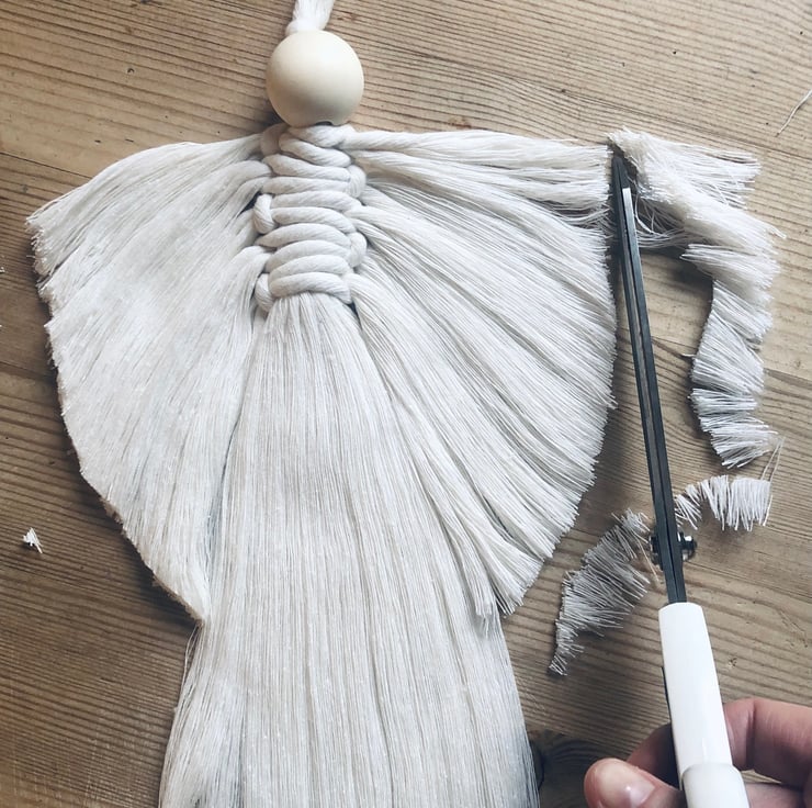 Macrame Kit - Christmas Angel. Learn how to mak... - Folksy