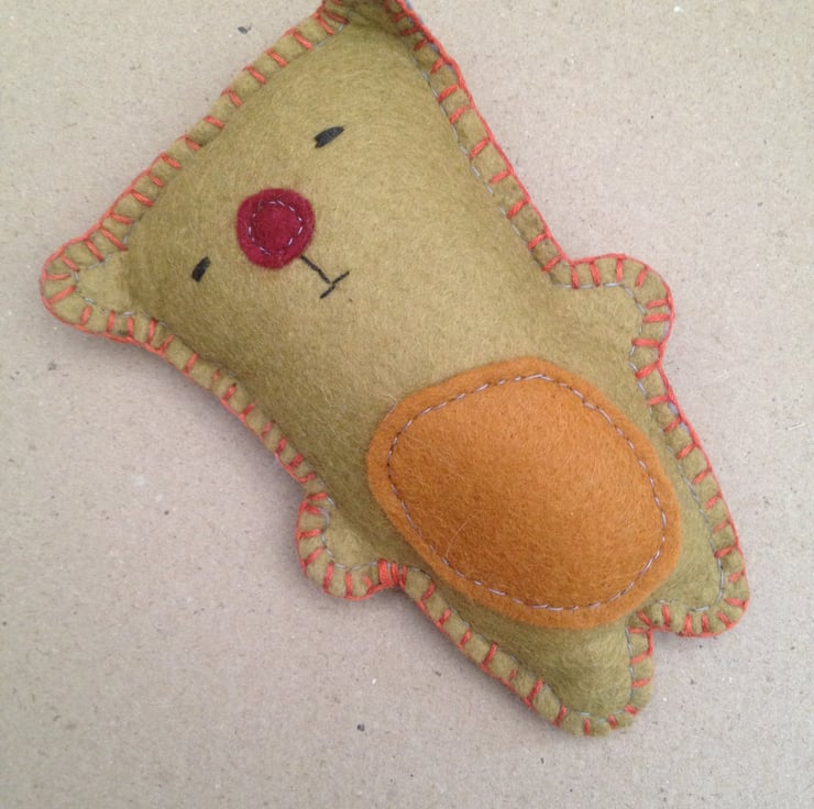 Micro mini felt bears - Folksy
