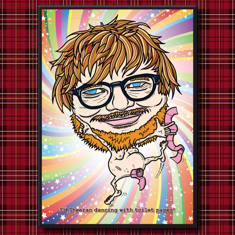 Ed Sheeran Pop Plop Art Print - Folksy