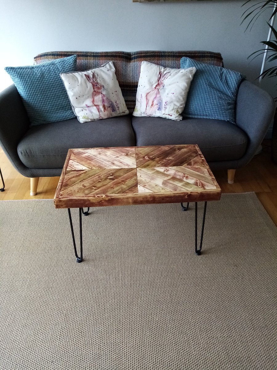 COFFEE TABLE MADE WITH RECLAIMED WOOOD FINISHED... - Folksy