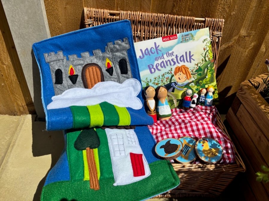 Jack and the Beanstalk story set - Folksy