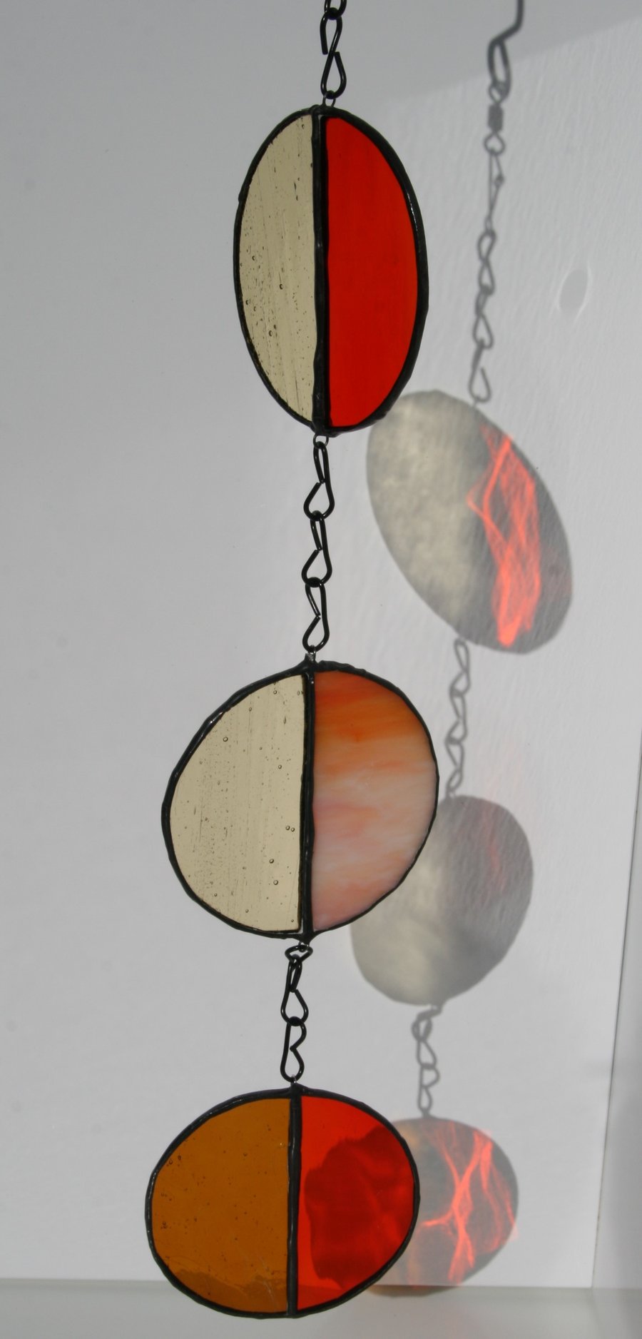 Stained Glass string of semicircles decorative ... - Folksy