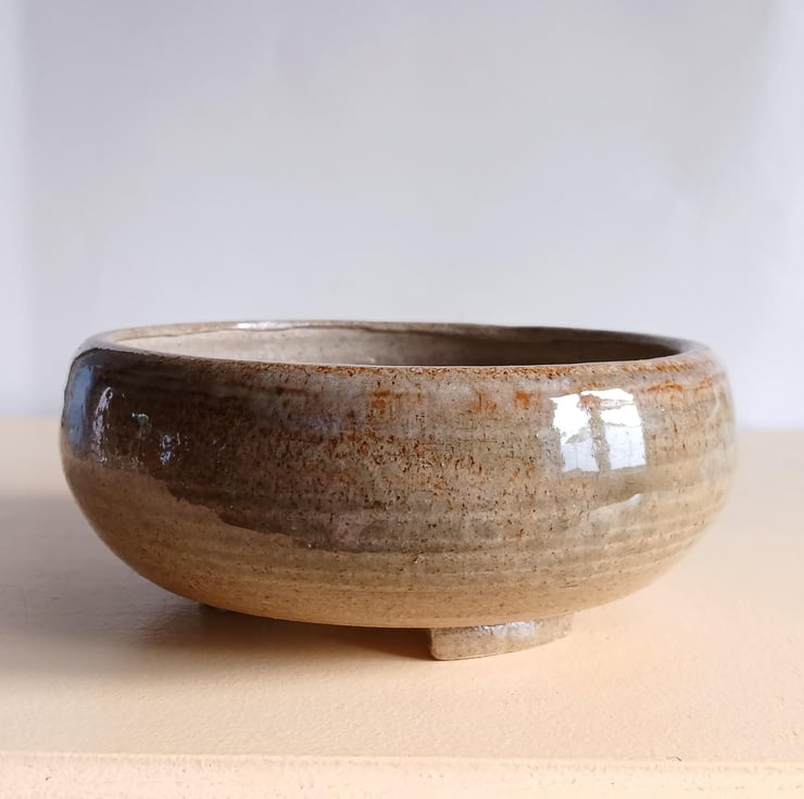 Handmade Stoneware Planter Wheel Thrown Wabi Sa... - Folksy