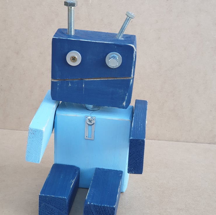 ScrapBots - Big Bob. Ornamental Robot made from... - Folksy