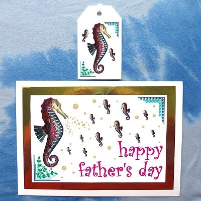 Seahorse (father & children) - Father's Day... - Folksy