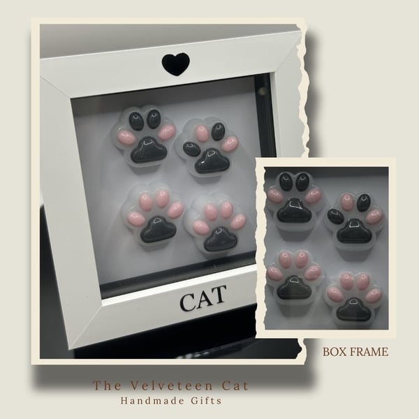 Handmade Resin Cat Toe Beans Paw Prints in 3D B... - Folksy