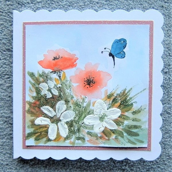 original art hand painted greetings card ( ref ... - Folksy