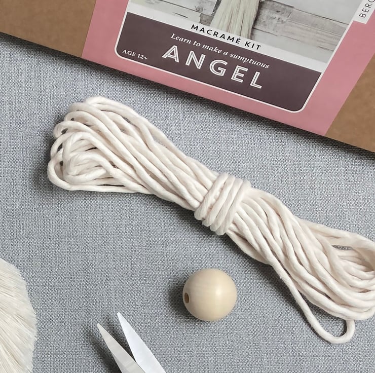 Macrame Kit - Christmas Angel. Learn how to mak... - Folksy