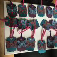 gift tags. Butterfly gift tags. Quality gift ta... - Folksy