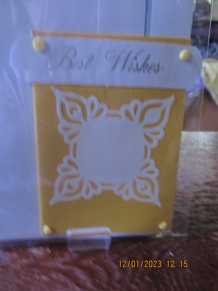 Best Wishes Small Card - Folksy