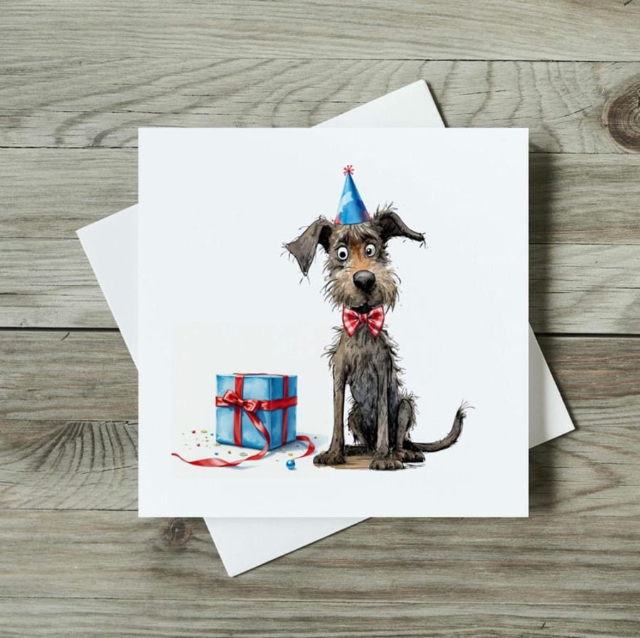 Dog Birthday Card, Happy Birthday from the Dog ... - Folksy