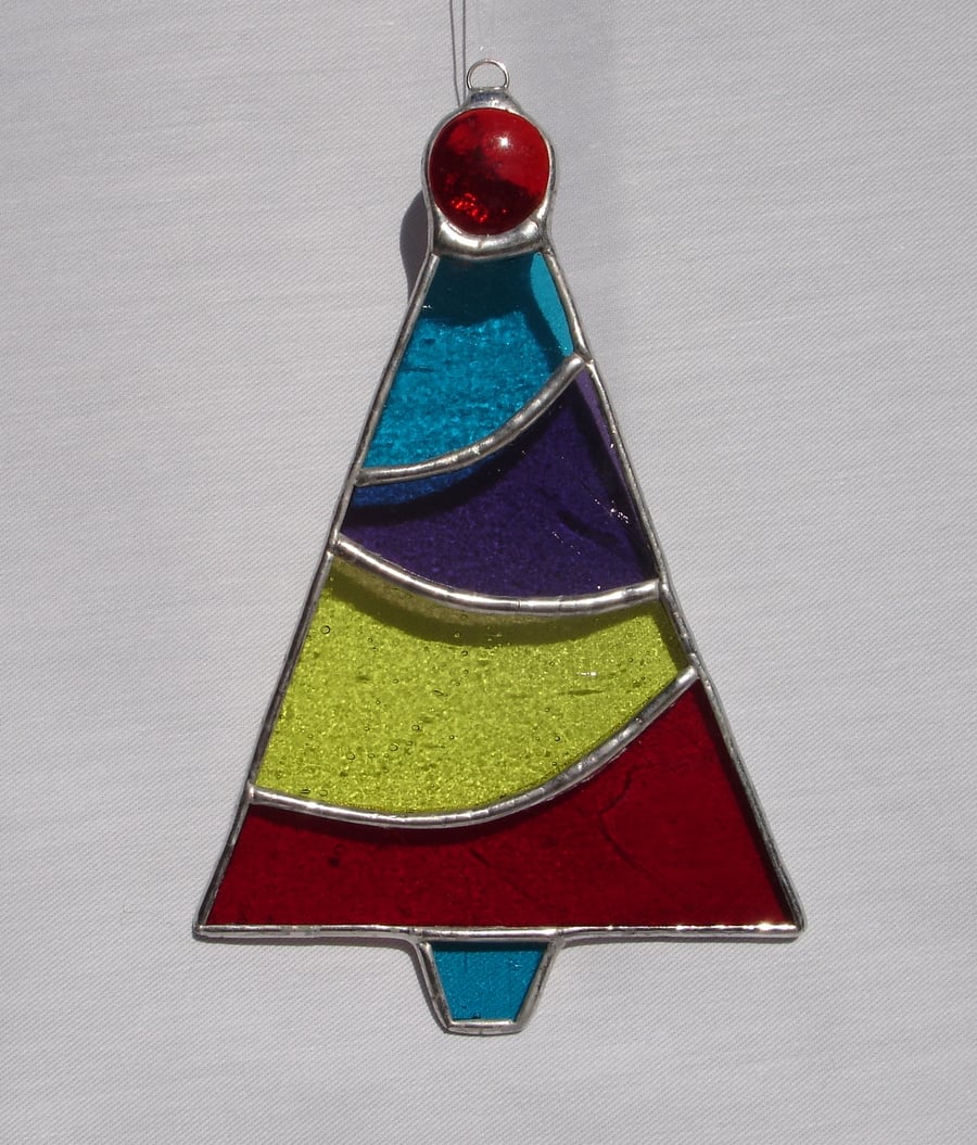Stained Glass Christmas Tree - Folksy