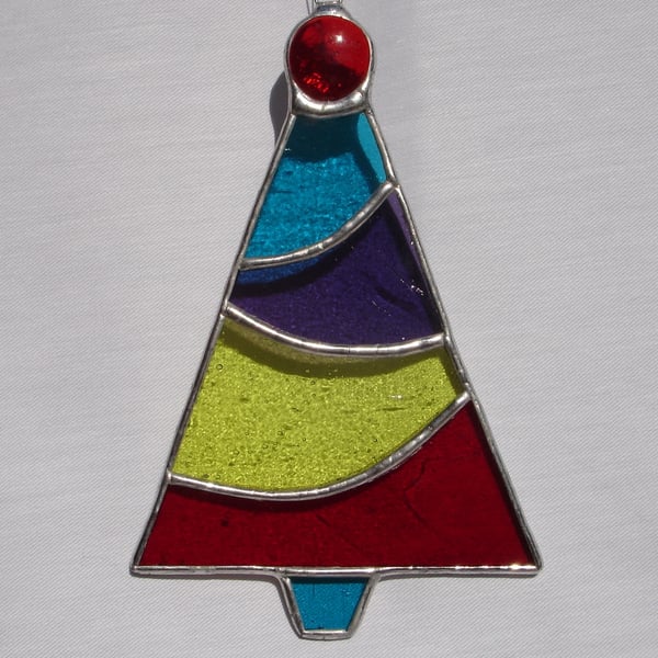 Stained Glass Christmas Tree - Folksy