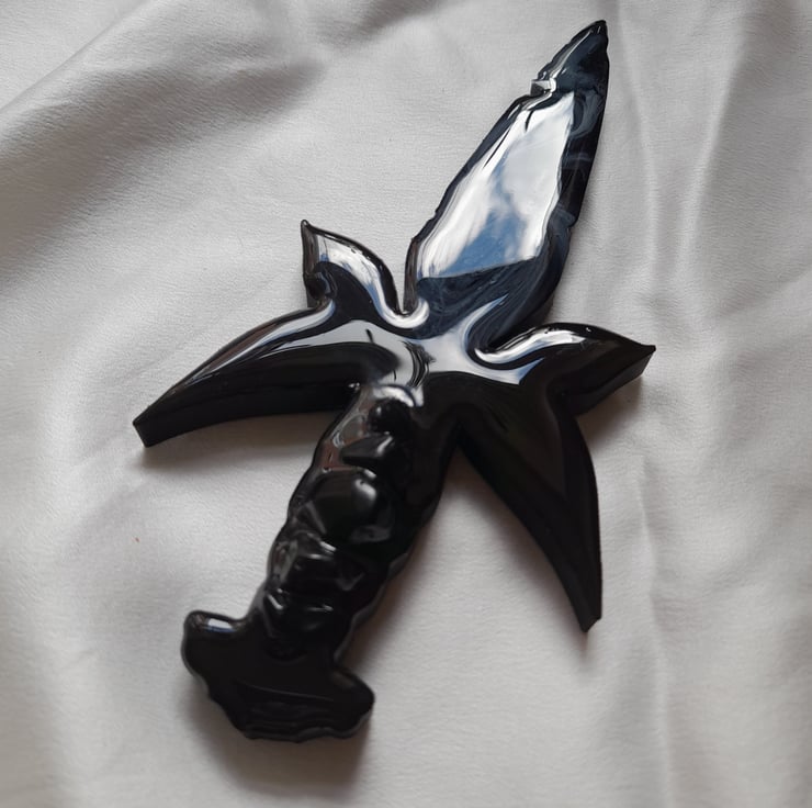 Decorative Symbolic Obsidian Fae Witch Resin Da... - Folksy