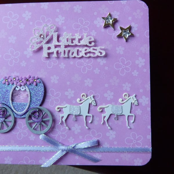 Little Princess Girls Birthday Card - Folksy