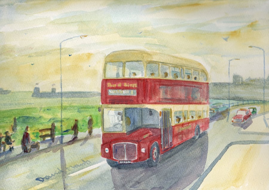 Classic Bus Fathers Day card - Folksy