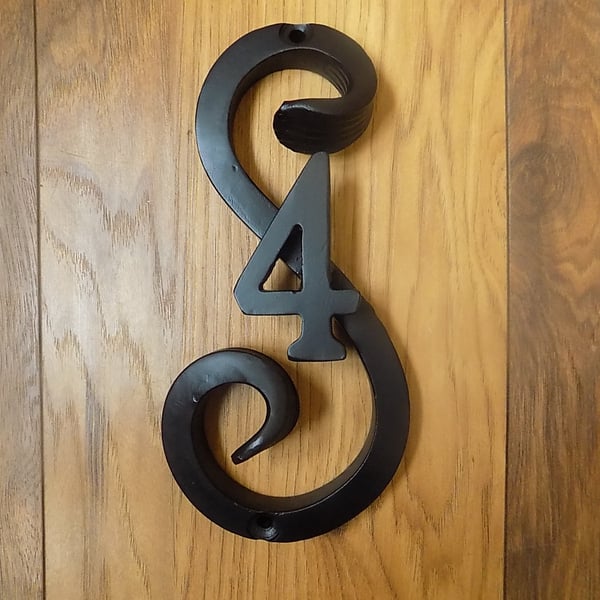 Custom Scrolled House Number.. ................... - Folksy