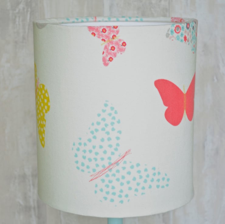 Pastel lampshade, butterfly lampshade, butterfl... - Folksy