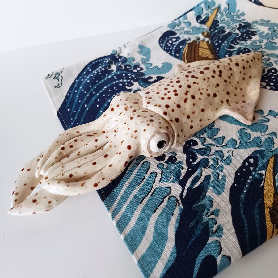 Squid Ceramic Sculpture - Handmade - Folksy
