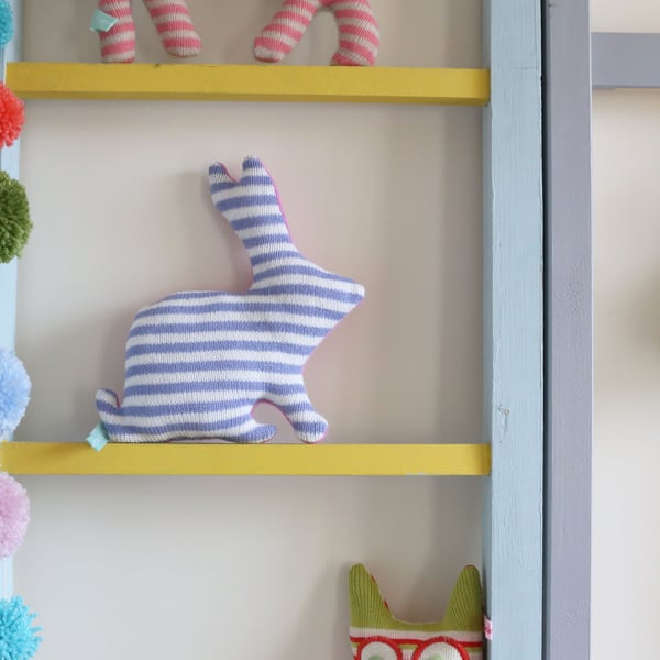 Knitted lavender Bunny - Folksy