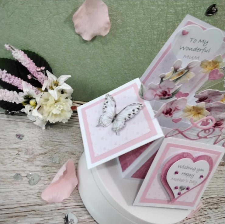 Hand made, personalized, unique, pop up box, Mo... - Folksy