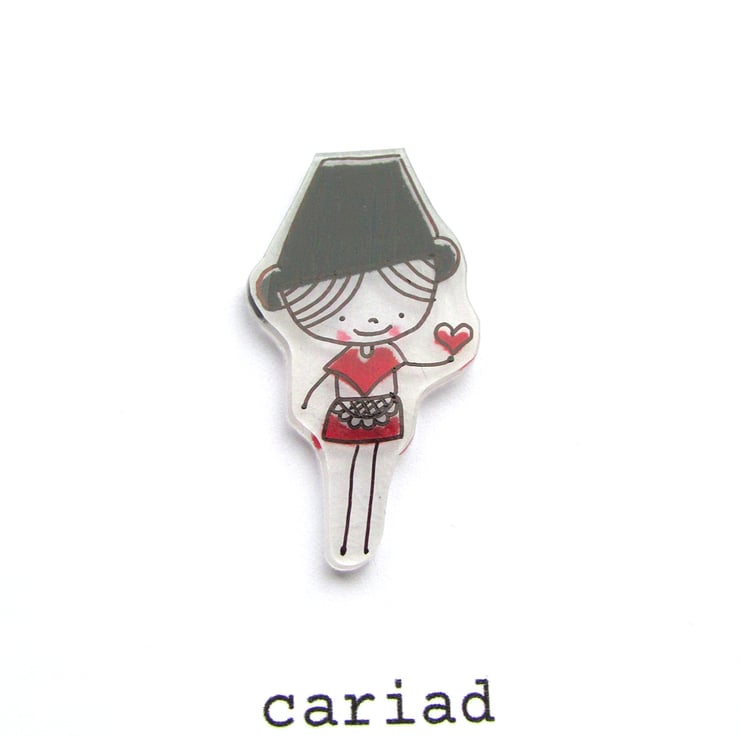 welsh card - cariad - Folksy