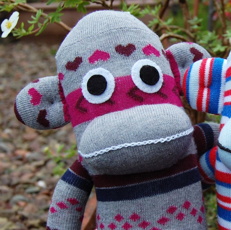 Sock Monkey - Jammy - Folksy