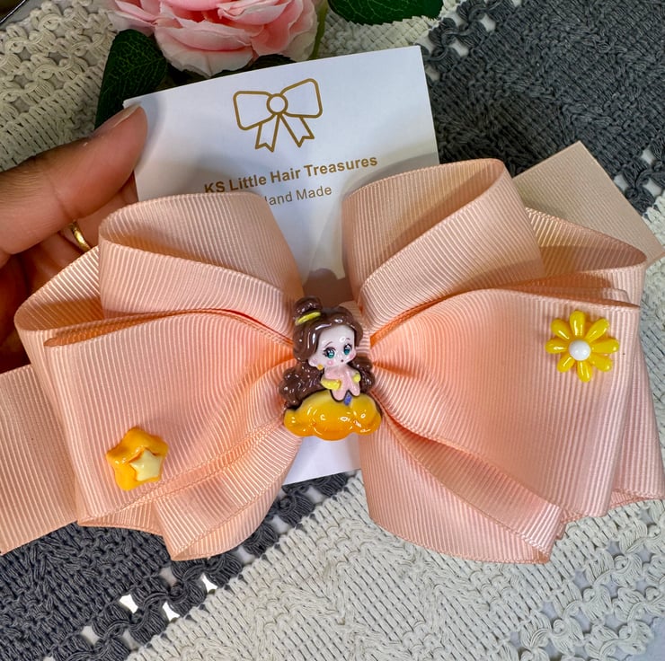 Disney Princess Hair Bow Clip - Folksy