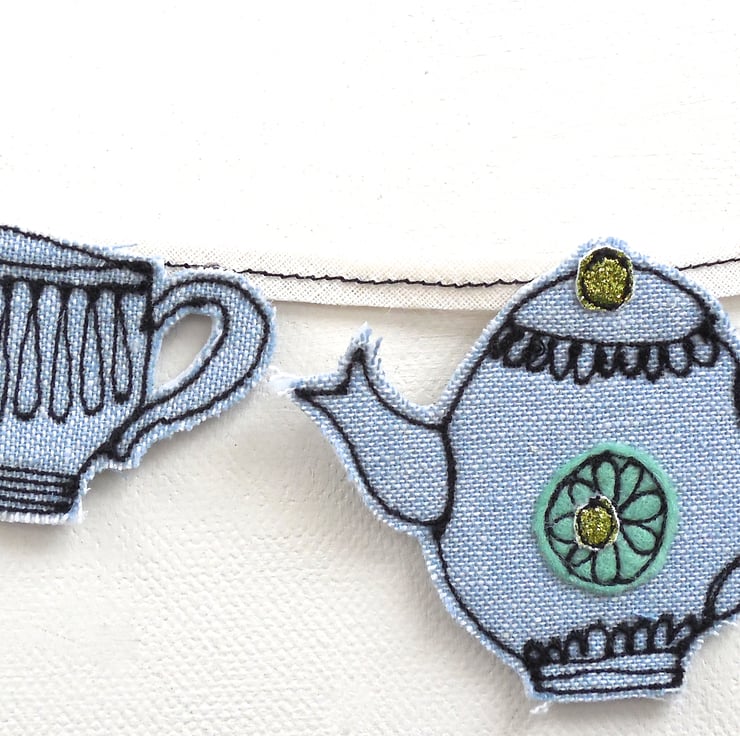 Teapot Bunting - Folksy