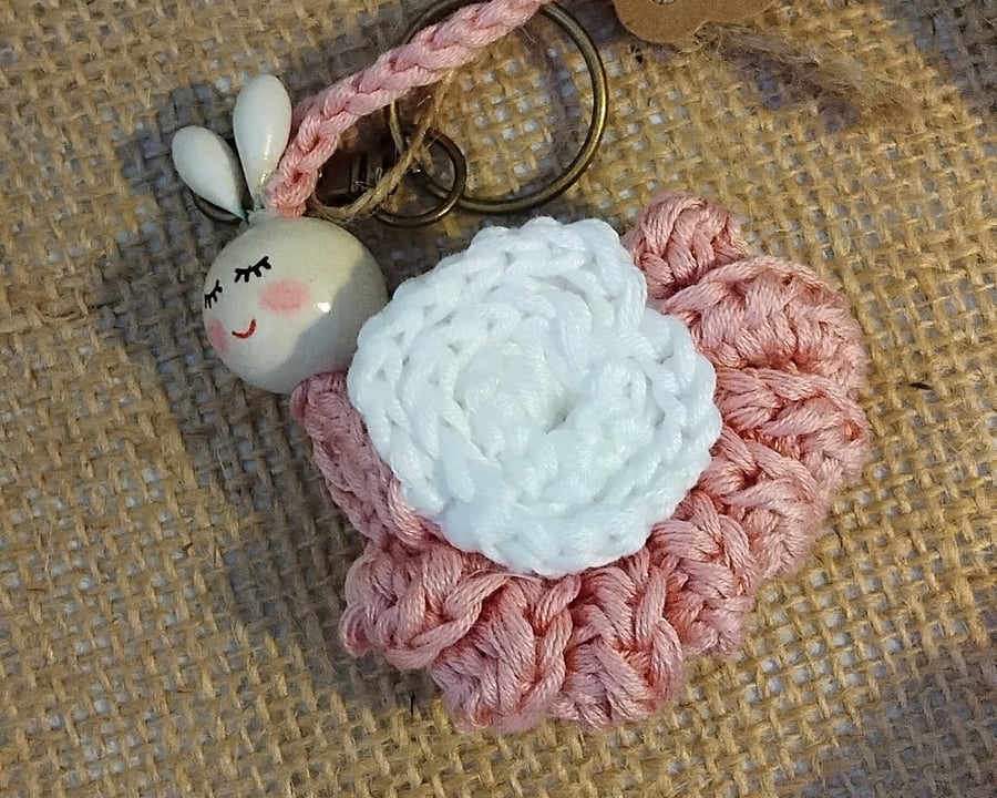 Crochet Keychain Bag Charm Snail - Folksy