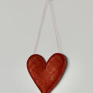 Heart Number Five - Hanging Decoration - Folksy