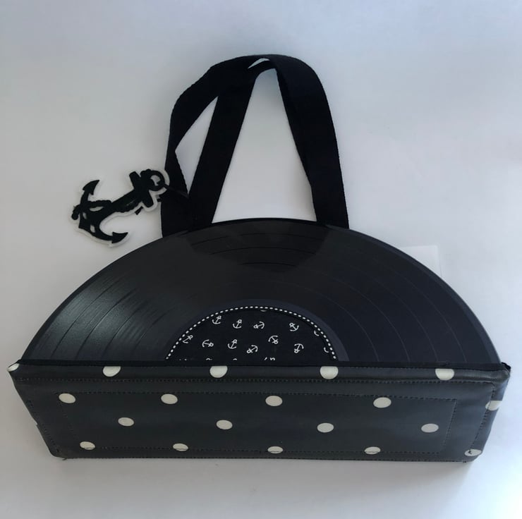 Rockabilly Handbag Upcycled Record Retro Style ... - Folksy