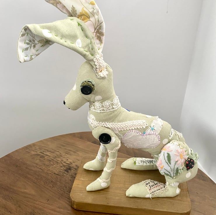 Hare scrappy vintage style - home decor, doors... - Folksy