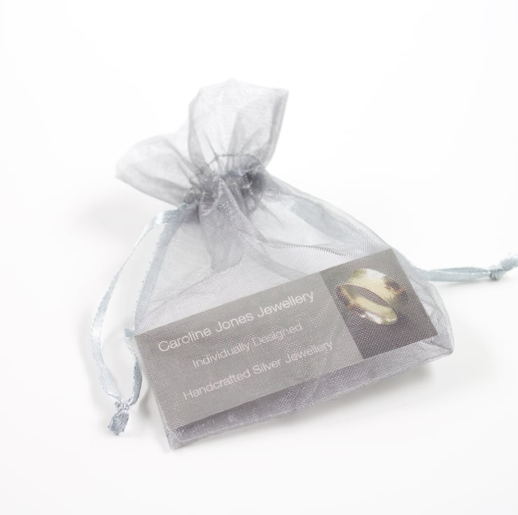 Sterling Silver Two Interlocking Circles Pendant - Folksy