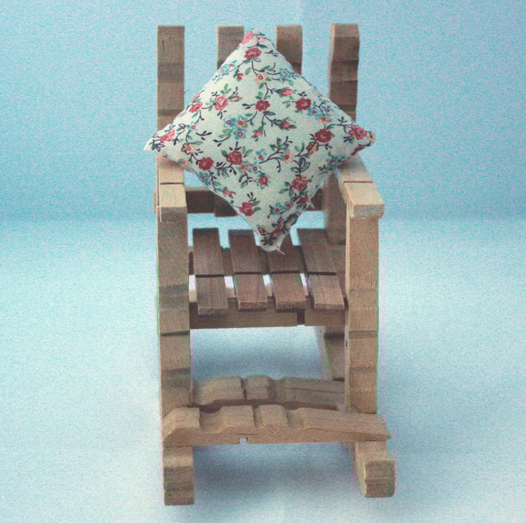 Clothes peg chair - Folksy