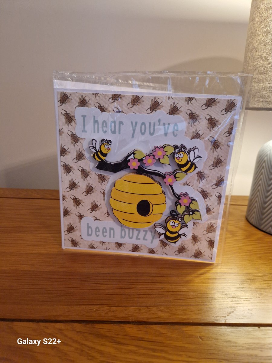 Been Buzzy Congratulations Bee themed card - Folksy